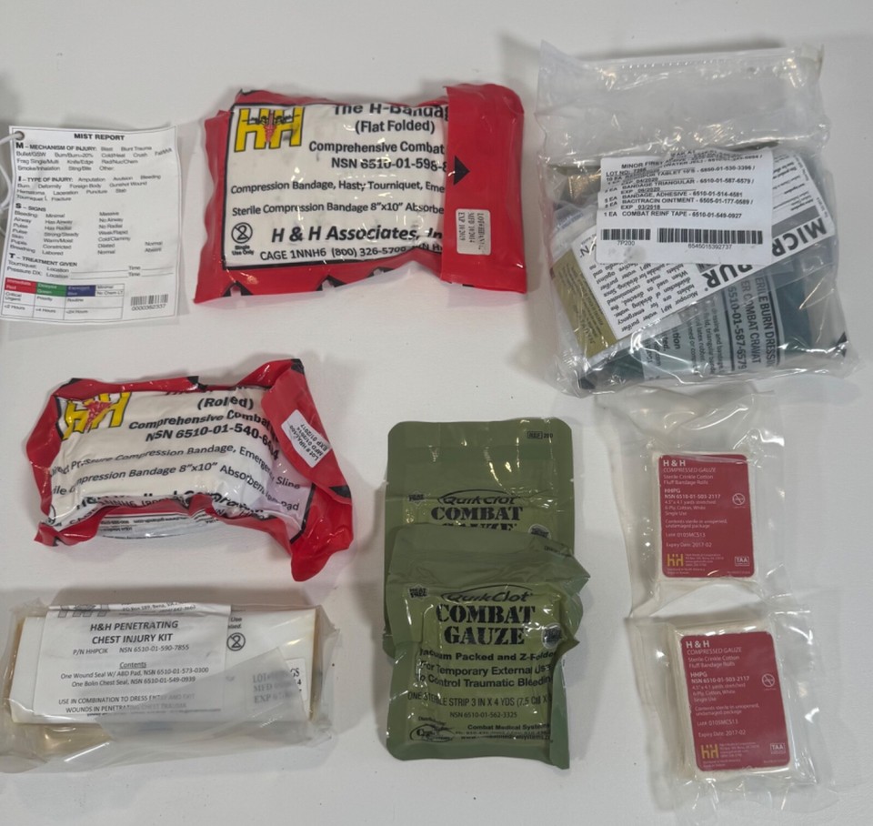 USMC IFAK Loaded First Aid Medical Kit Pouch Coyote Brown MARSOC Recon ...