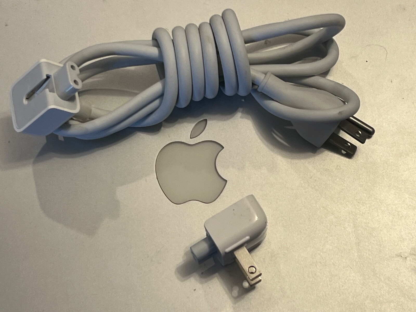 2x Apple MagSafe Power Adaptr Extension Cord + Wall Duck Head 2 Blade ...