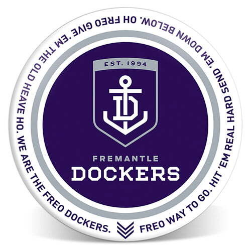 Fremantle Dockers Freo AFL 20cm Melamine Dinner Plate Christmas Gifts ...