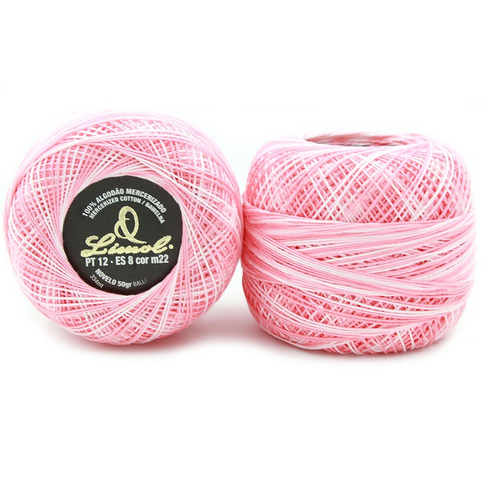 Limol Size 12 Multicolor 50 Grs 100% Mercerized Crochet Thread Cotton ...