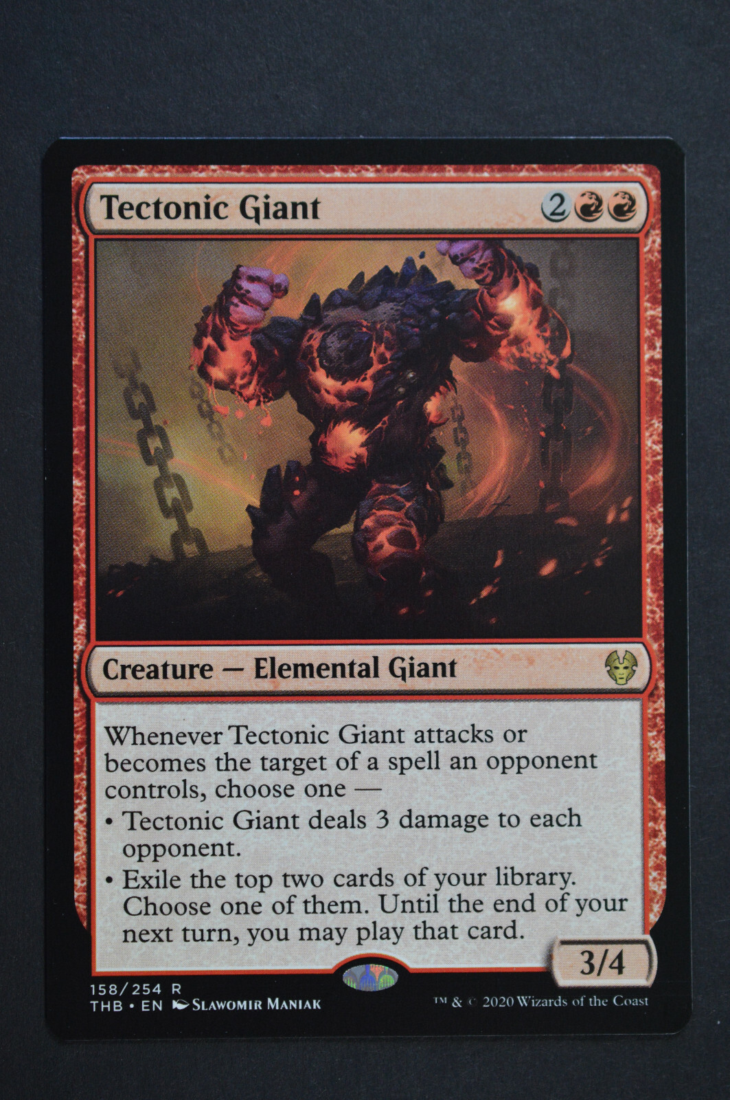 Magic The Gathering: Tectonic Giant - TBH - Rare NM - MTG Unplayed | eBay
