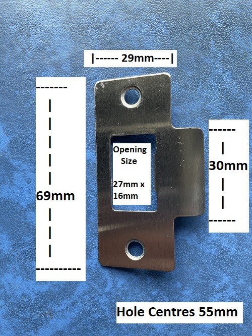 Door Strike Plate Keeper For Latches & Locks - Long & Wider Than ...
