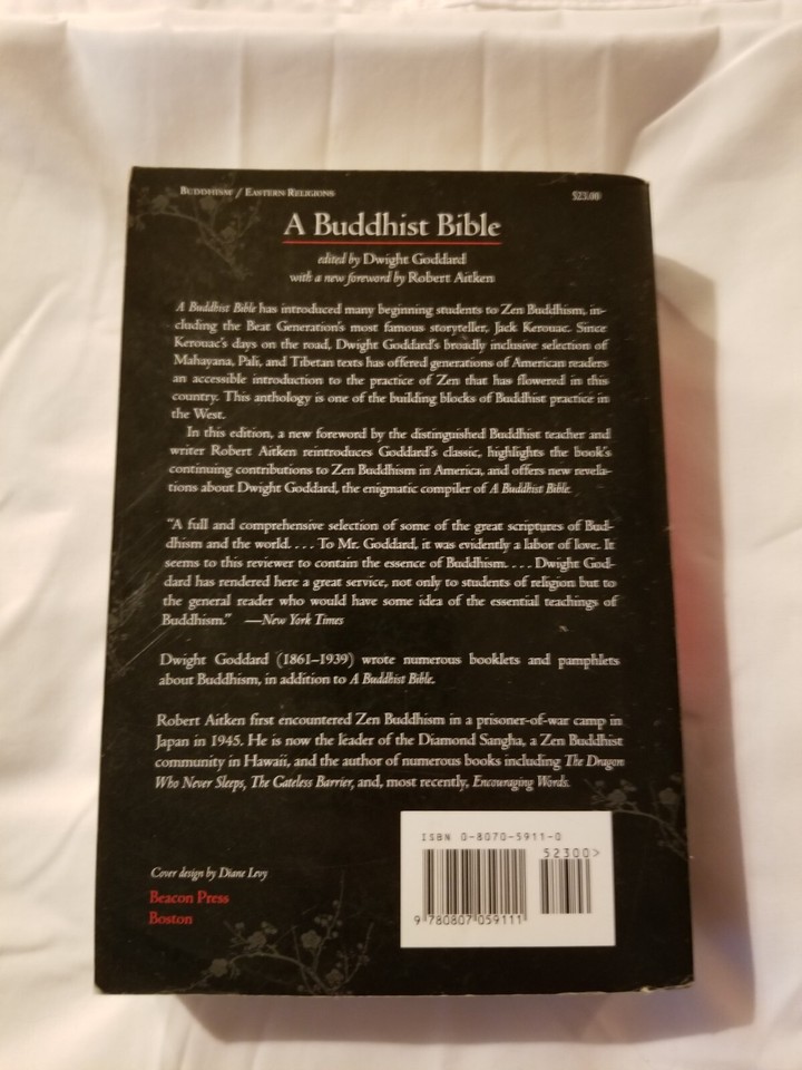 VINTAGE A Buddhist Bible - Paperback By Dwight Goddard 9780807059111| eBay