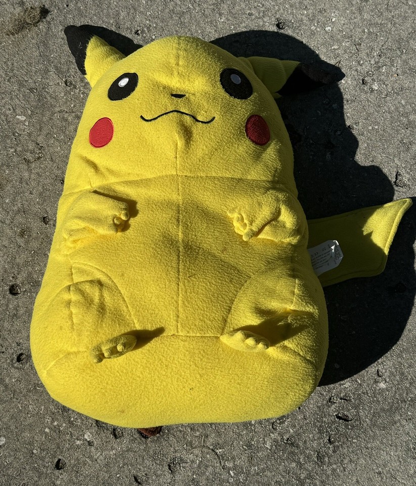 Vintage 1999 Large Pokemon Pikachu Cuddle Pillow by Nintendo Plush 24 ...