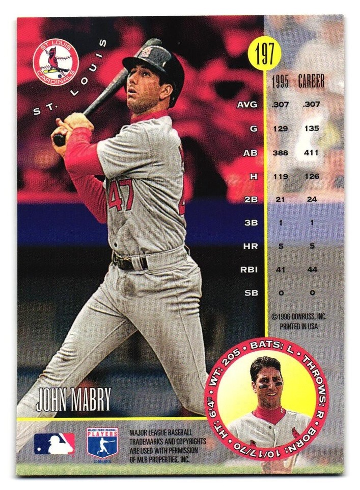 1996 Leaf #197 John Mabry | eBay