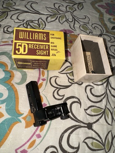 Vintage Williams Receiver Sight 5D SSM Square Stern 8 81 Remington Etc ...