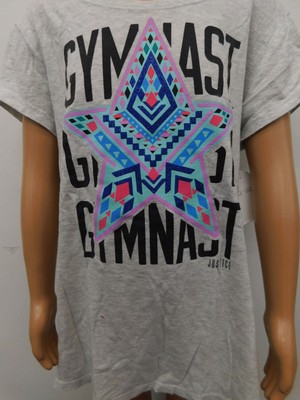 Dance T-Shirt Justice Lavender Large Child Gymnastics Short Sleeve ...