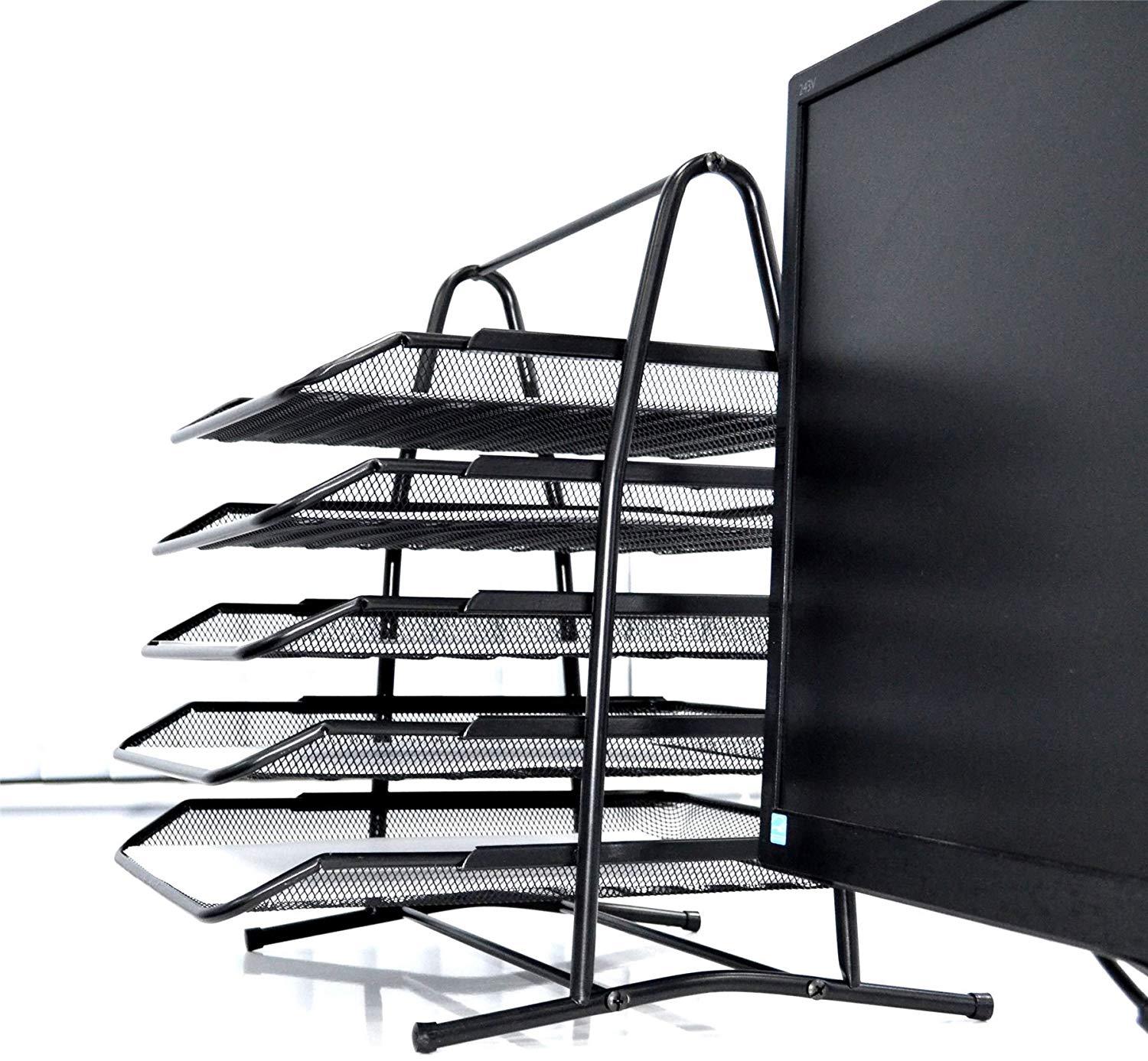 5 or 3 Tier Office Filing Trays Document Tray A4 Document Letter Paper ...