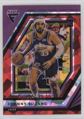 2022-23 Panini Flux Rookies Red Cracked Ice Prizm Johnny Juzang #240 ...