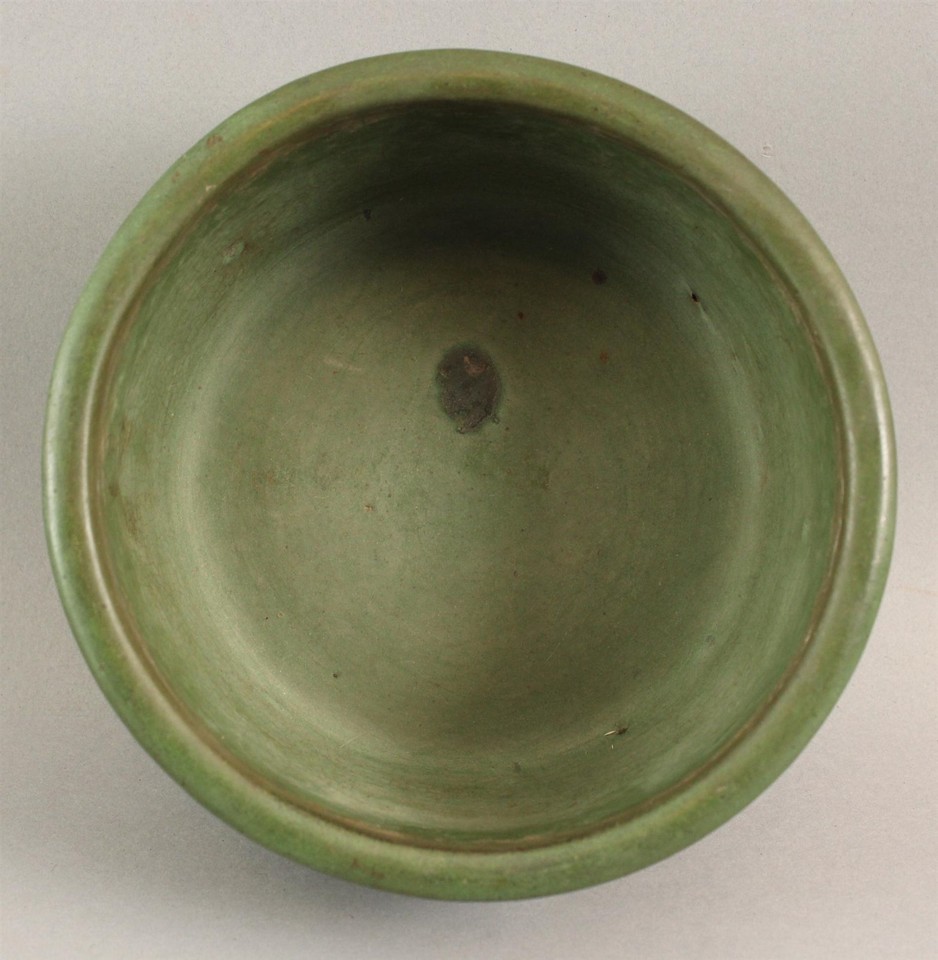 Antique PETERS & REED Arts & Crafts Art Pottery Green Matte Glaze Pot ...