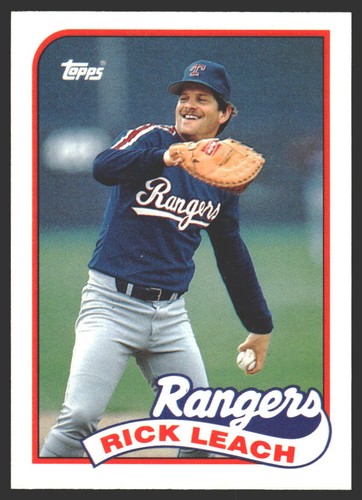 Rick Leach #68T 1989 Topps Traded Texas Rangers | eBay