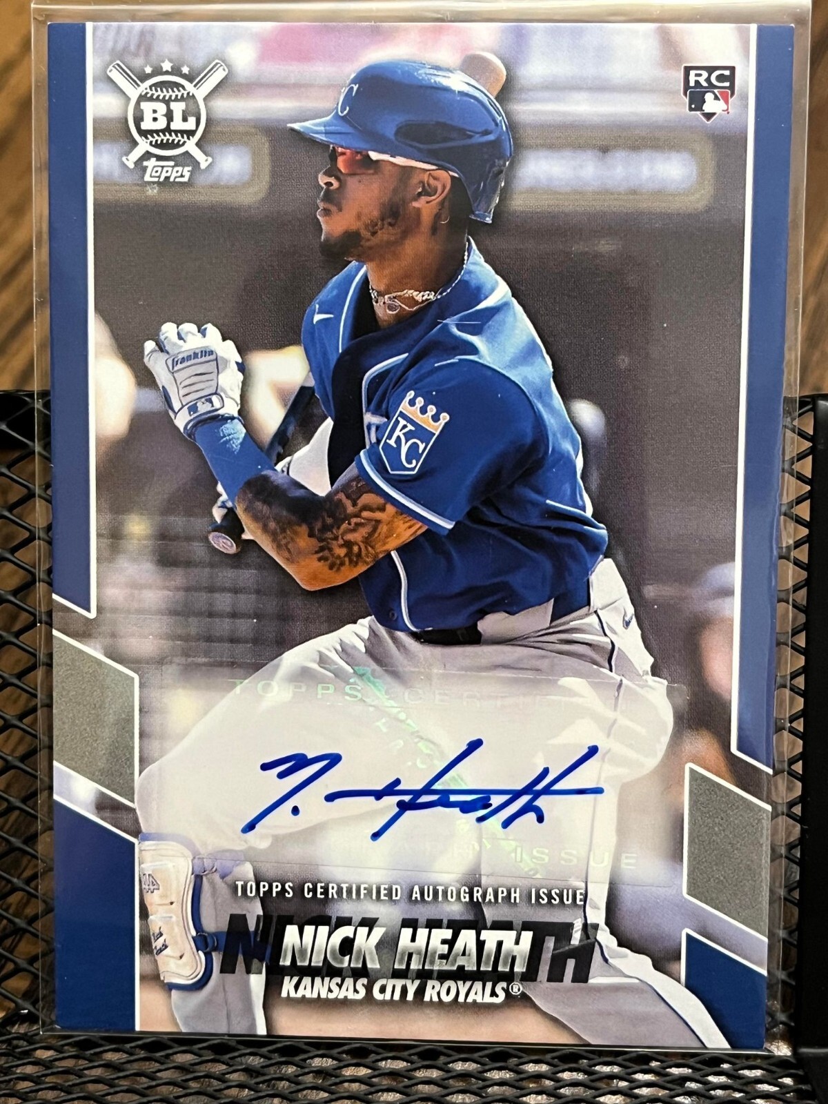 NICK HEATH 2021 TOPPS BIG LEAGUE OPENING ACT ROYALS ROOKIE AUTOGRAPH ...