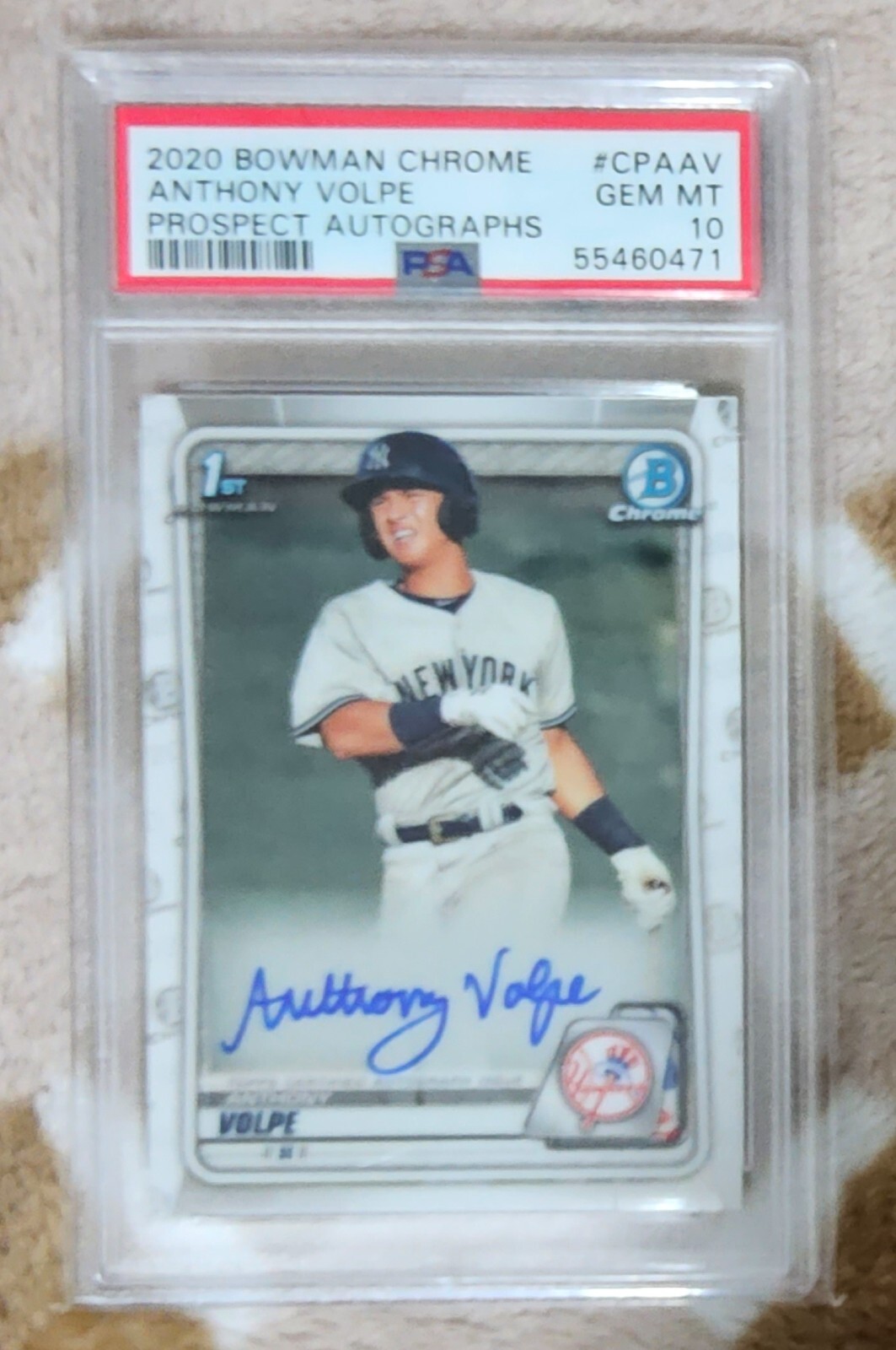 2020 Bowman Chrome ANTHONY VOLPE RC Rookie Prospect Auto PSA 10 New ...