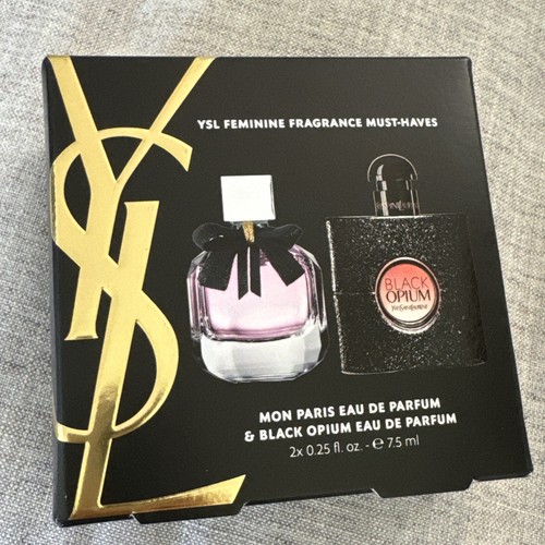 YVES Saint Laurent YSL MINI EAU DE PERFUM GIFT SET-MON PARIS & BLACK ...