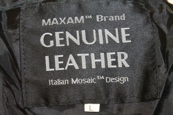 MENS MAXAM BRAND ITALIAN MOSAIC DESIGN VINTAGE PATCHWORK BLACK LEATHER ...