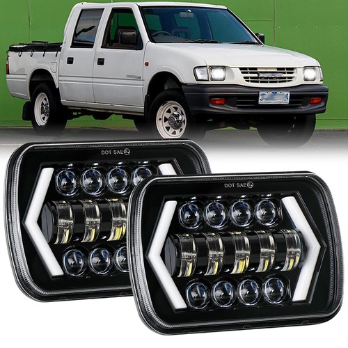 Pair 7x6'' 5X7'' LED Headlights w/DRL Turn Signals for Holden Rodeo ...