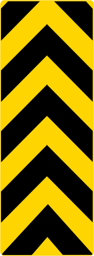 3M HIA Reflective CHEVRON OBJECT MARKER STRIPE OM3-C - Dot Compliant 12 ...