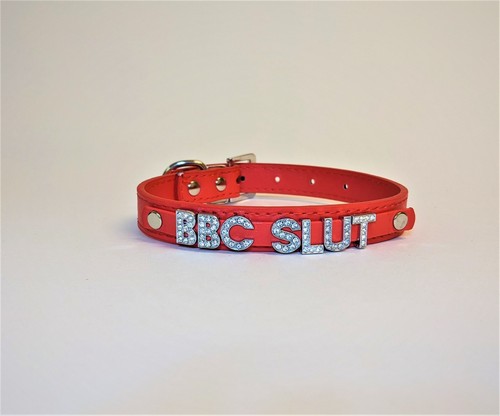 Bbc Slut Collar┃hotwife Kink Choker┃cuck Bdsm Jewel Sex Collar Vegan Leather Ebay