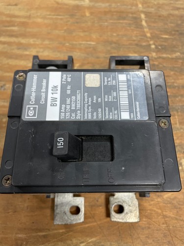 Eaton Cutler Hammer BW2150 2 Pole 150 Amp 120/240V Circuit Breaker | eBay
