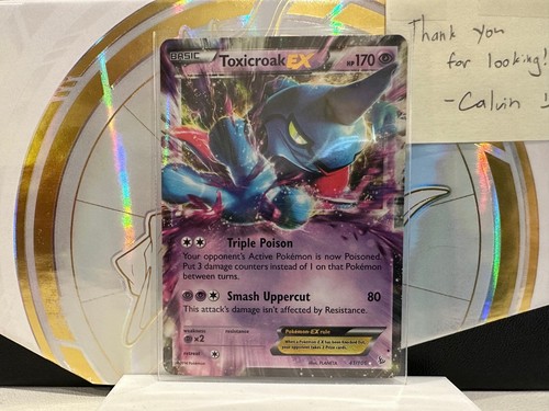 Toxicroak-EX - 41/106 - Holo Rare EX Near Mint Pokemon XY - Flashfire ...