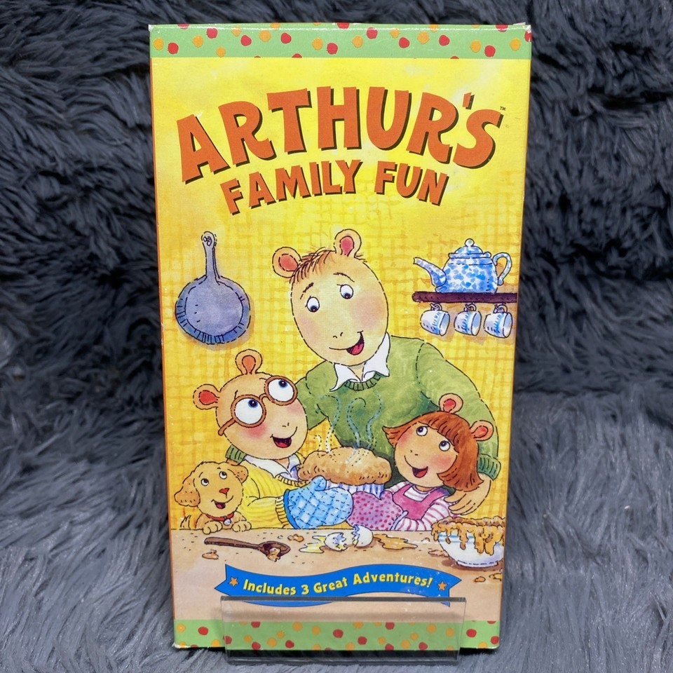 Arthur - Arthurs Family Fun VHS Tape 2003 PBS Kids Cartoon Show Rare ...
