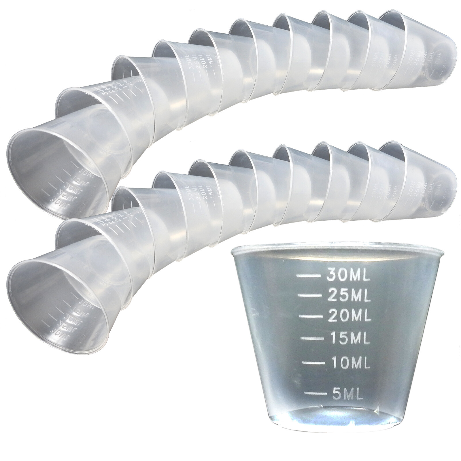 Medicine Medication Plastic Measure Guided Measuring Cup Container Pot ...
