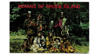 Indians Of Rhode Island ~ Vintage Postcard ~ Narragansett Indians | eBay
