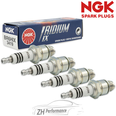 4x NGK 3419 BR6HIX Iridium IX Zündkerze für Daihatsu Yamaha Honda ...