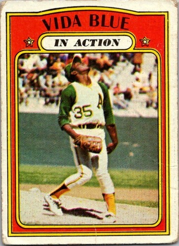 1972 Topps #170 Vida Blue In Action Very Good | eBay