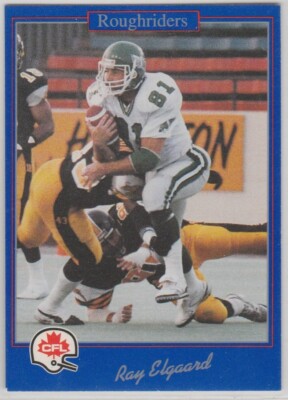 1991 Jogo #131 Ray Elgaard Saskatchewan Roughriders Utah HOF | eBay