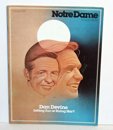 Vintage 1978 Notre Dame Magazine Coach Dan Devine Cover | eBay