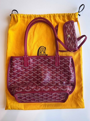 Authentic Goyard Anjou Red Mini Bag BRAND NEW | eBay