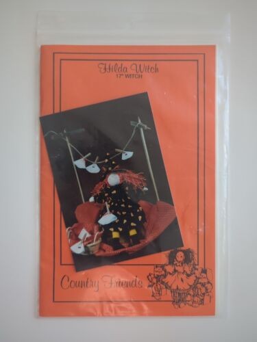 Country Friends pattern 1992 Hilda Witch 17 Inch Doll Sewing Pattern ...
