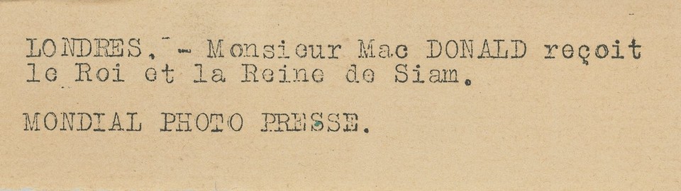 London. Herr Mac Donald Empfängt Den König Und Die Königin Von Siam. | eBay