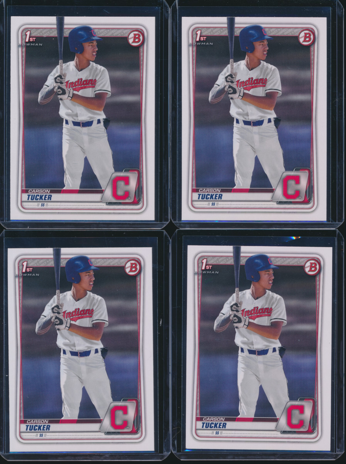 Lot of (4) CARSON TUCKER 1st 2020 Bowman Draft Paper GUARDIANS Rookie ...