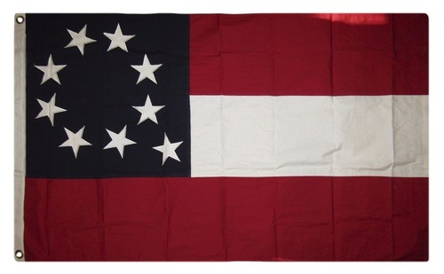 3x5 Embroidered Sewn Stars & Bars 9 Star 100% Cotton Flag 3'x5' | eBay