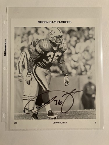 Packers LEROY BUTLER Signed 8x10 Photo Super Bowl XXXI VINTAGE | eBay