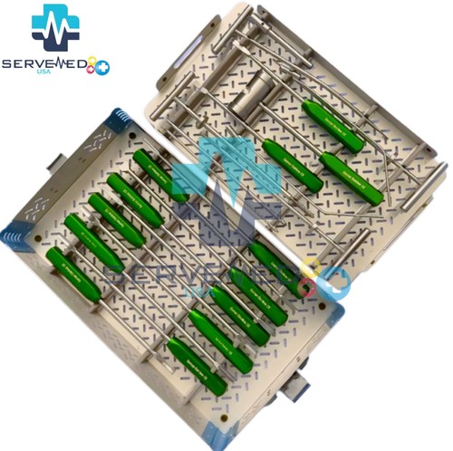 Cement Removal Instruments Set 22 Pcs Titanium Orthopedic Knee Surgery ...