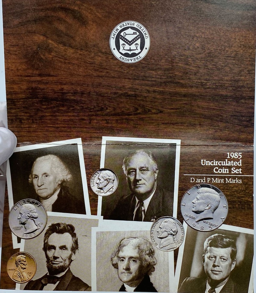 1985 United States of America US Mint UNCIRCULATED COINS Collection Set ...