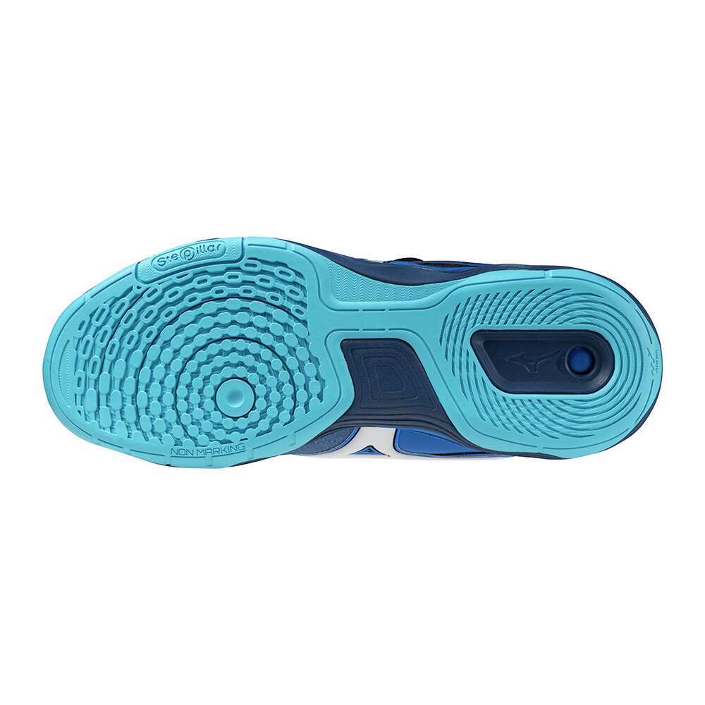 Mizuno Table Tennis Shoes WAVE MEDAL SP5 Blue/White/Black 81GA2412 12 ...
