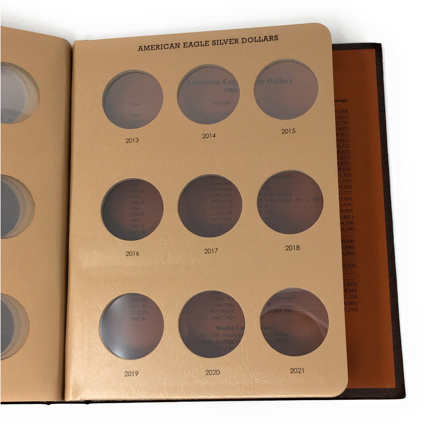 Dansco US American Silver Eagle Coin Album 1986 to Date #7181 | eBay