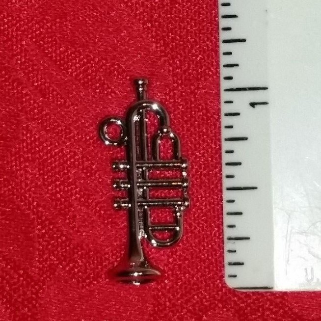 MUSIC INSTRUMENT CHARM - TRUMPET - TROMBONE - MUSIC - BAND - MUSICAL | eBay