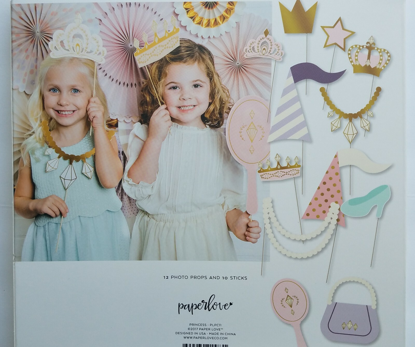 24 Treat Bag Princess Theme Props Set 12 Girl’s Birthday Photo Booth ...