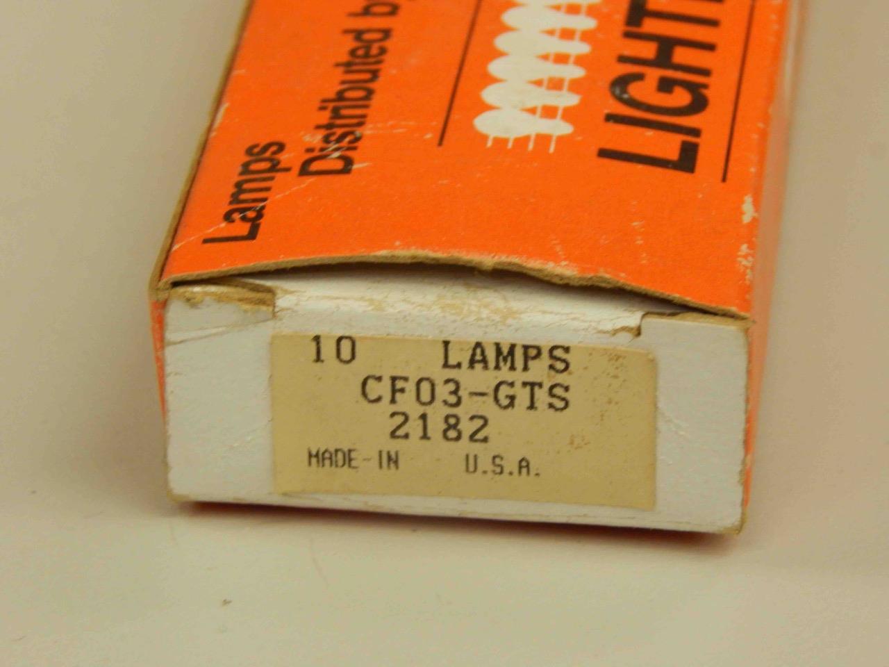 #395 - Pack of 10 - Eldema Sunray Lighting CF03-GTS 2182 Bulb 14V 80A ...