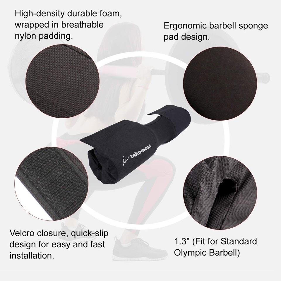 Barbell Pad Squat Pad for Squats Hip Thrusts Lunges Glute - Neck ...