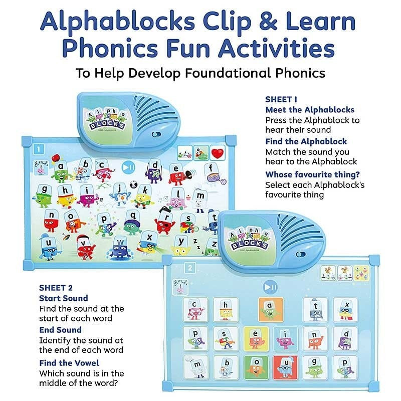 Alphablocks Clip & Learn Phonics Fun (10 Phonics Games) | eBay