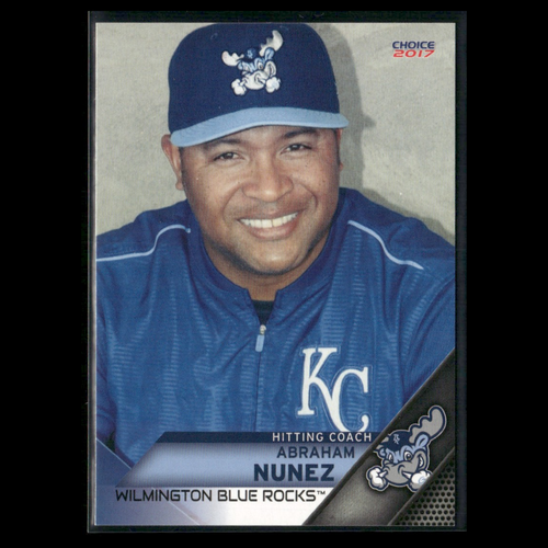 Abraham Nunez 2017 Wilmington Blue Rocks Team Set Baseball Card MLB NM ...