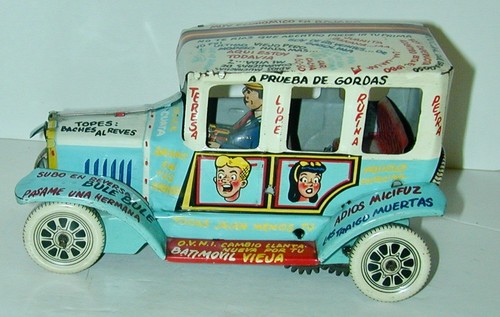 Archie Comics Litho Tin Wind-Up Old Jalopy Louis Marx Mexico Plastimarx ...