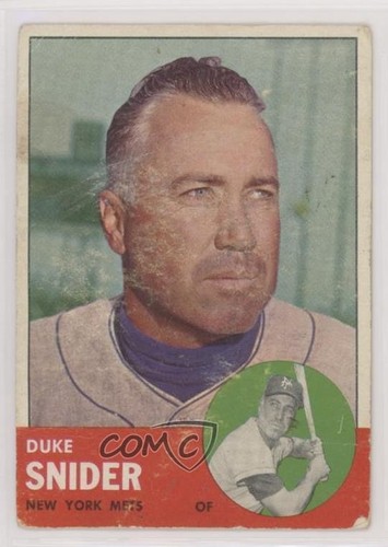 1963 Topps High # Duke Snider #550 HOF | eBay