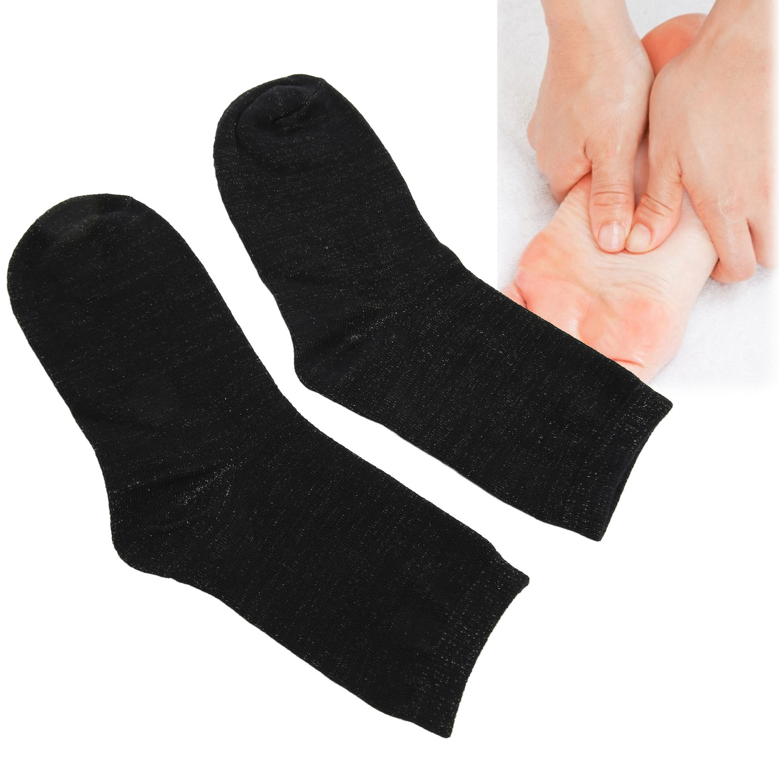 Deodorant Sock Breathable Silver Fiber Ribbed Elastic Odor Resistant ...
